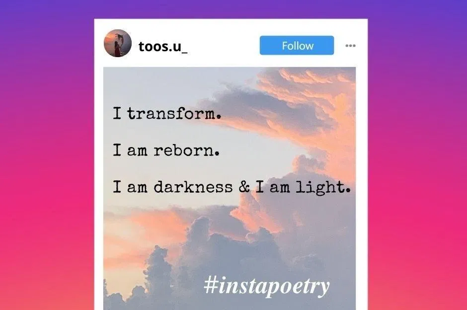INSTAPOETRY: Xu hướng trên Instagram ít người biết nhưng có thể giúp ...